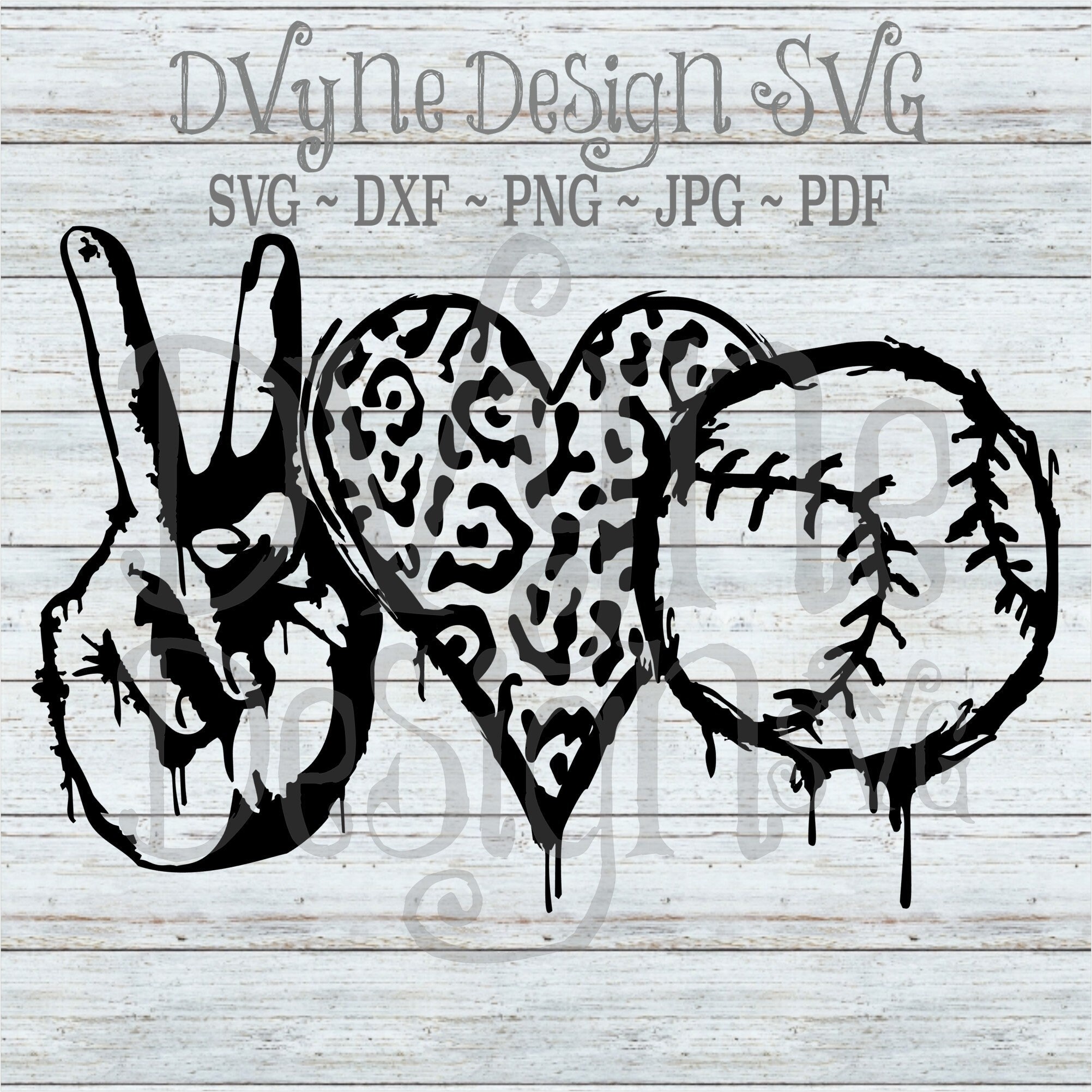 Neon Paint Splatter Peace Sign