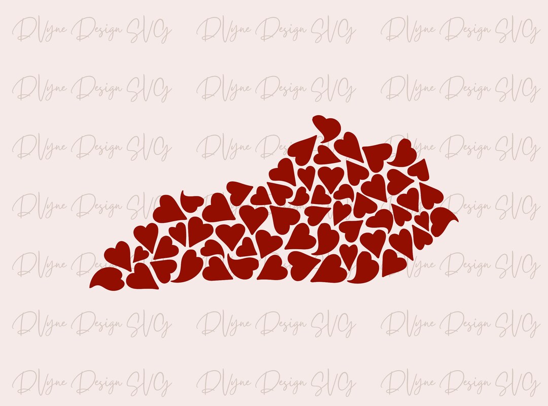 Kentucky SVG, Ky Valentines Day Vinyl Cut File for Silhouette or Cricut ...