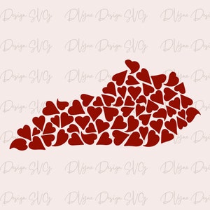 Kentucky SVG, Ky Valentines Day Vinyl Cut File for Silhouette or Cricut ...