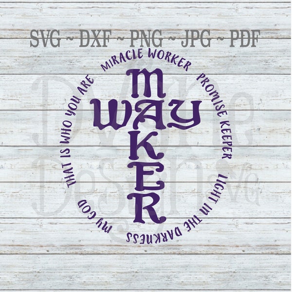 Way Maker Svg - Etsy