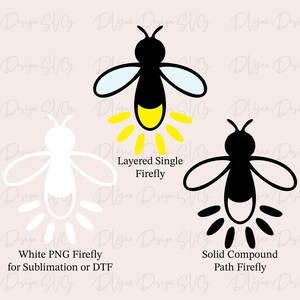Fireflies SVG, Firefly Digital Cut File, Lightning Bug SVG, Summer T ...