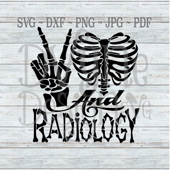 Radiology PNG Xray SVG Radiology Tech Digital Cut File for Silhouette ...