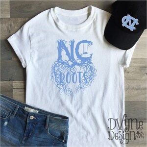 NC Roots SVG, North Carolina Svg, NC Native Svg, North Carolina Roots Shirt Svg, Silhouette ...