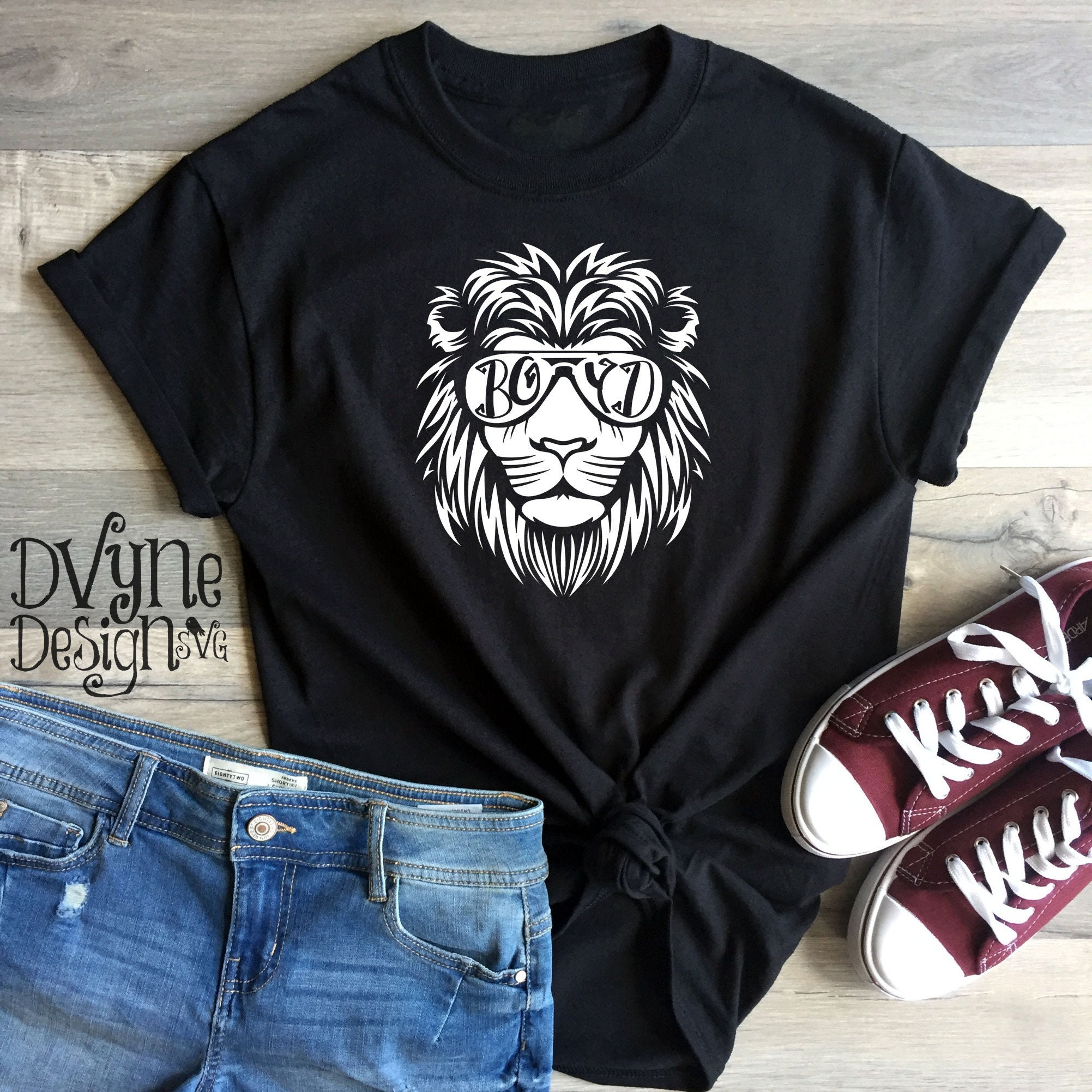 Lion Mascot with Sunglasses SVG Boyd County Lions SVG for | Etsy