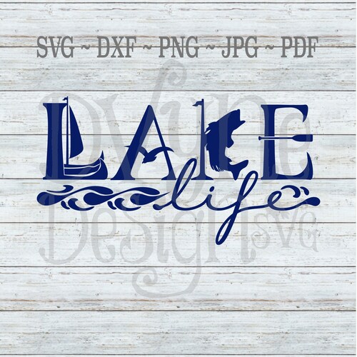 Hashtag Lake Life Svg File Silhouette Cricut Cutting File - Etsy