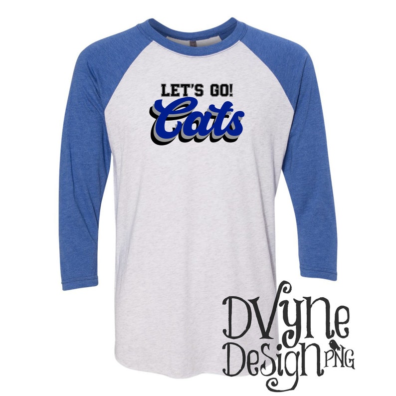 Cats SVG Let's Go Cats Retro Vinyl Cut File for | Etsy