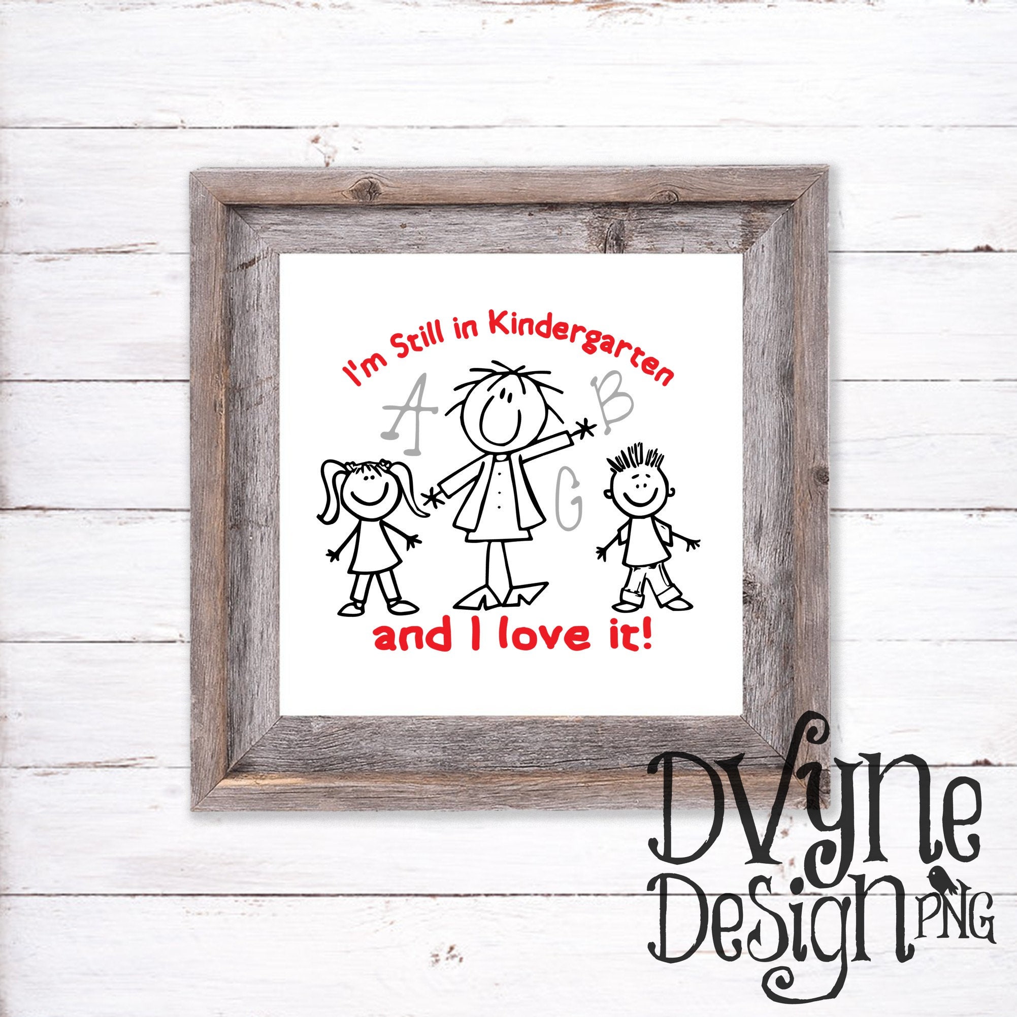 Kindergarten Teacher SVG Teacher Vinyl Cut File for | Etsy