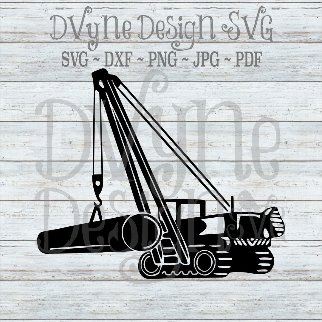 Pipeliner Sideboom SVG Pipeline Operator SVG Construction - Etsy