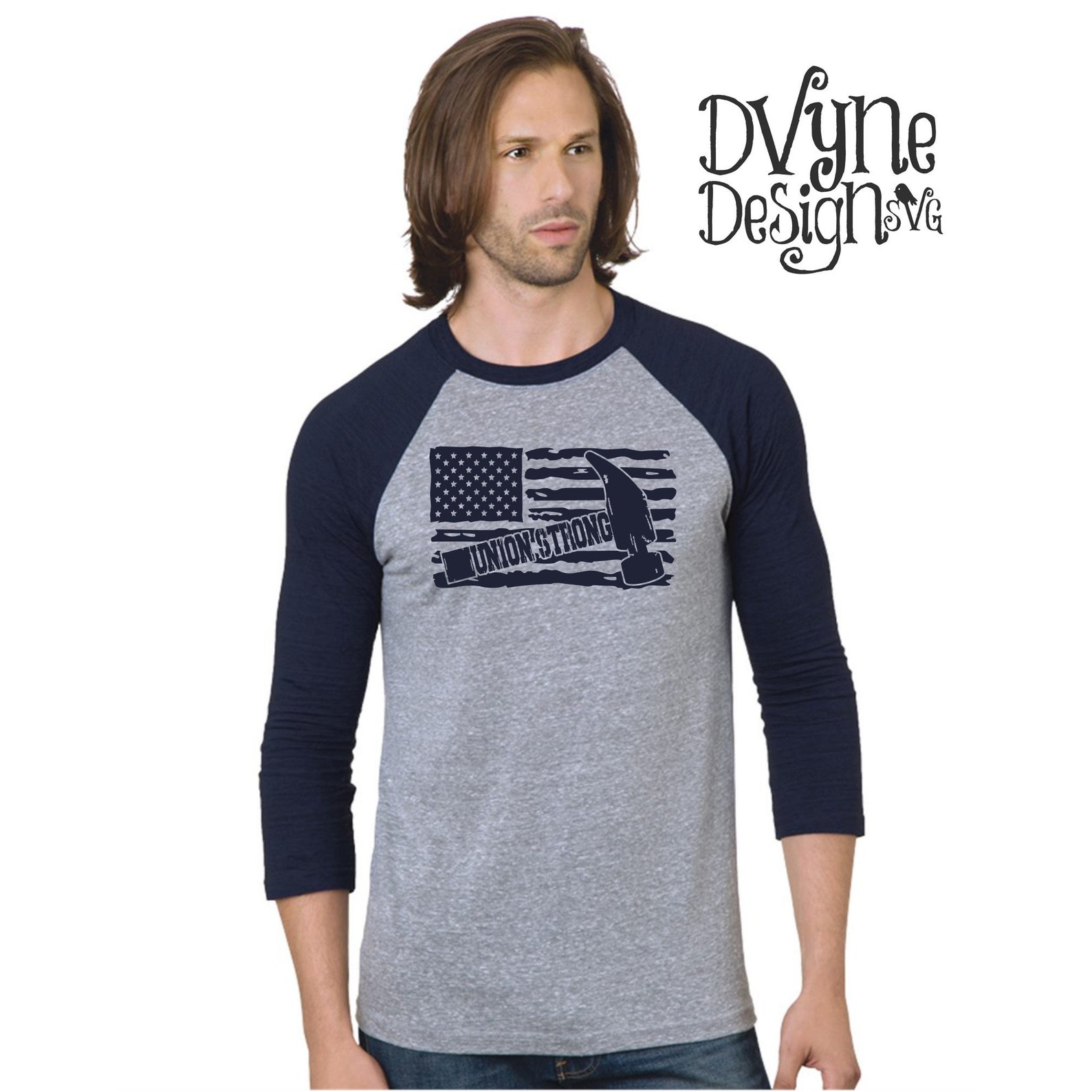 Carpenter Flag SVG, Union Strong Hammer SVG for Silhouette or Cricut ...