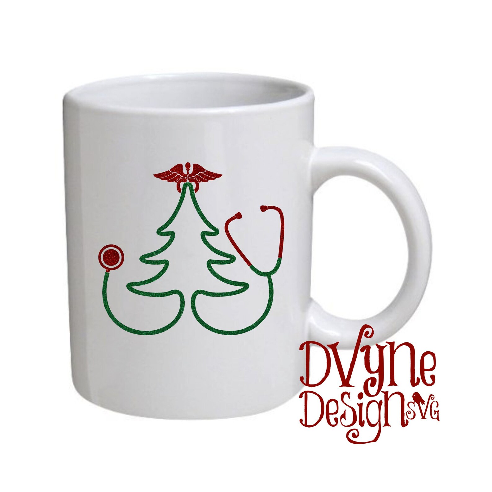 Christmas Tree Stethoscope SVG Christmas Medical Digital Cut | Etsy