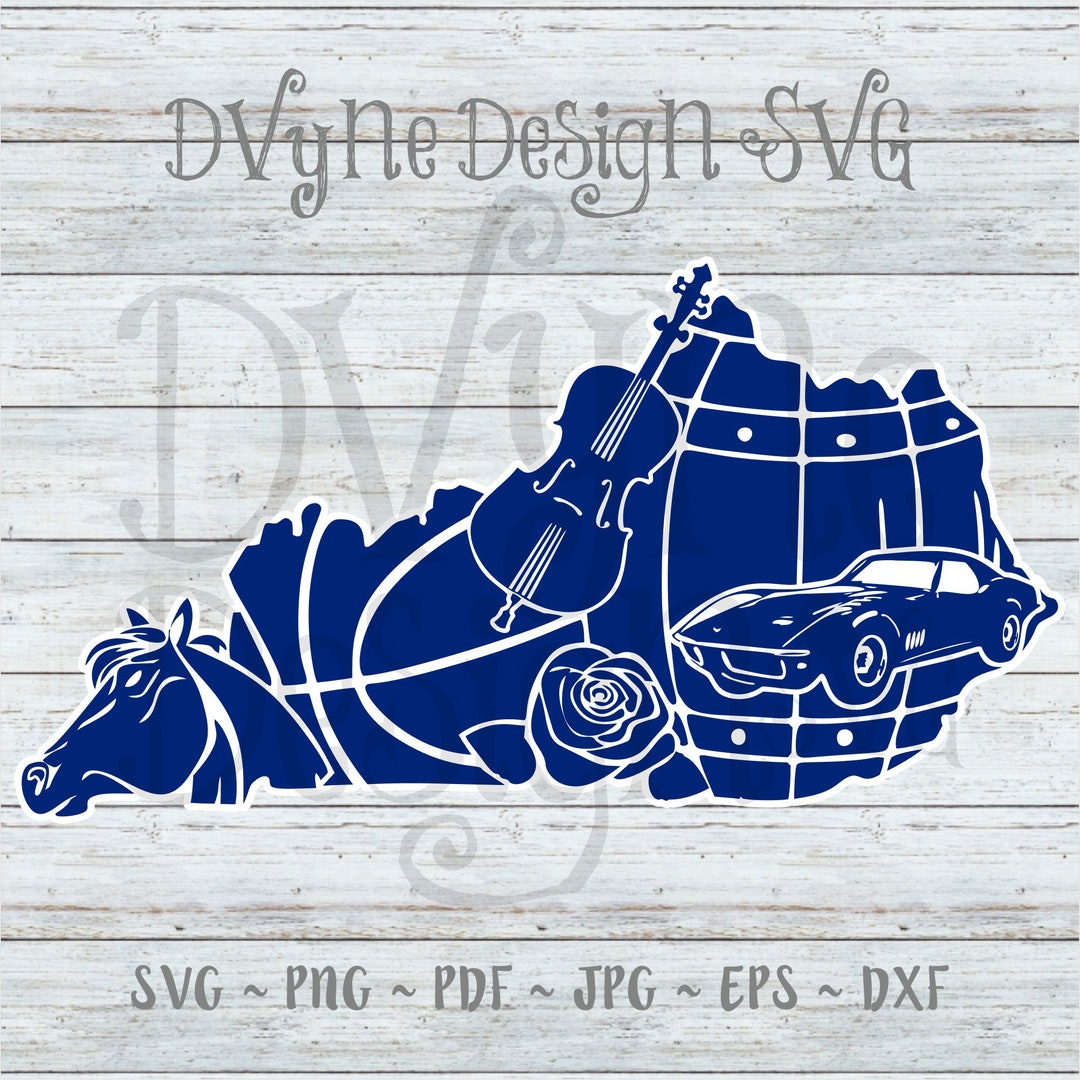 Kentucky SVG, Ky Symbols SVG, Kentucky Native Cut File for Silhouette ...