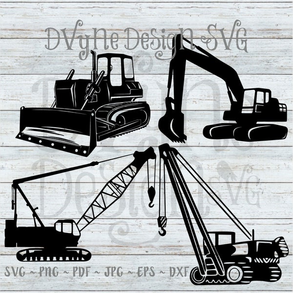 Heavy Machinery Svgs - Etsy