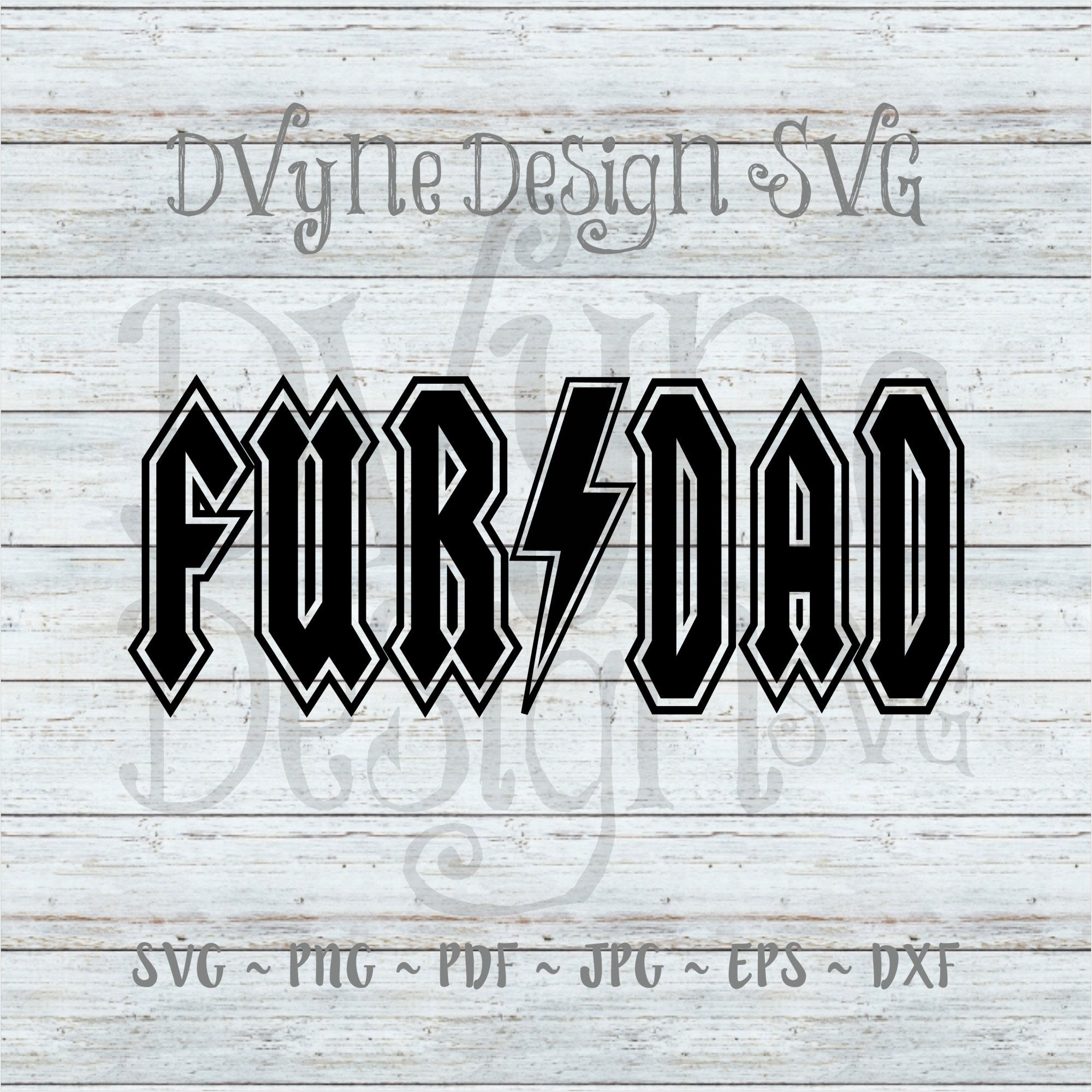 Fur Dad SVG for Silhouette or Cricut Machine Father's Day - Etsy Canada