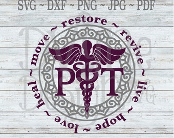 Physical Therapist SVG and Cut Files for Crafters - Etsy