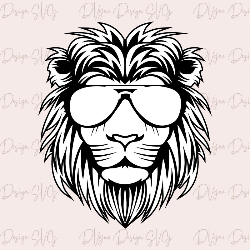 Lion Mascot Svg - Etsy