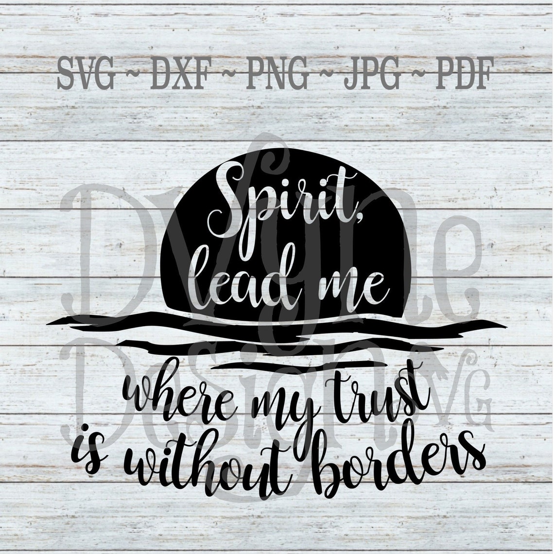 Spirit Lead Me SVG Spiritual Quote SVG Ocean Cut File | Etsy