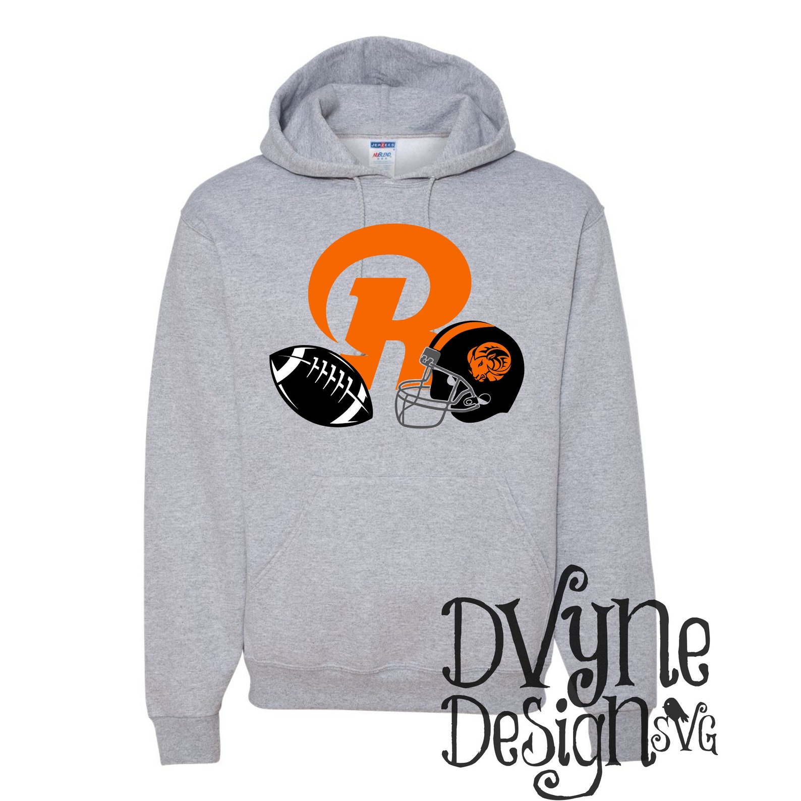 Raceland Rams Football SVG Digital Download for Silhouette | Etsy