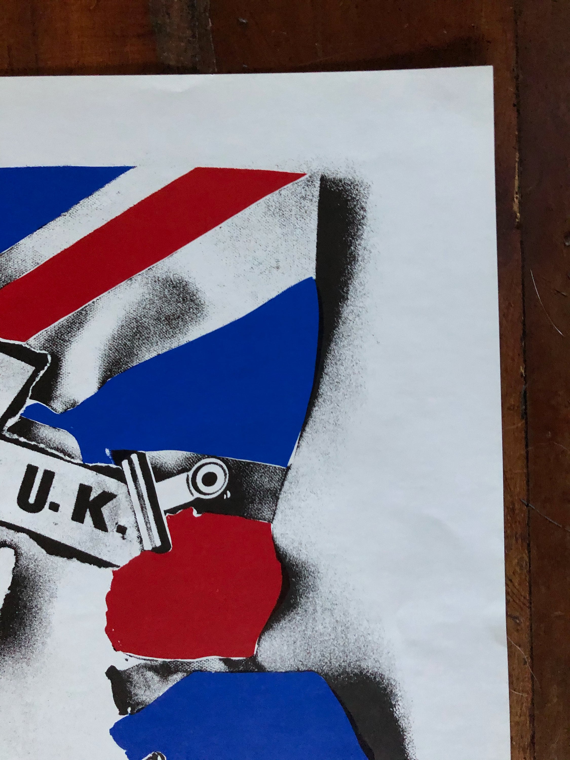 Jamie Reid Anarchy In The Uk 1976 Screen Print On