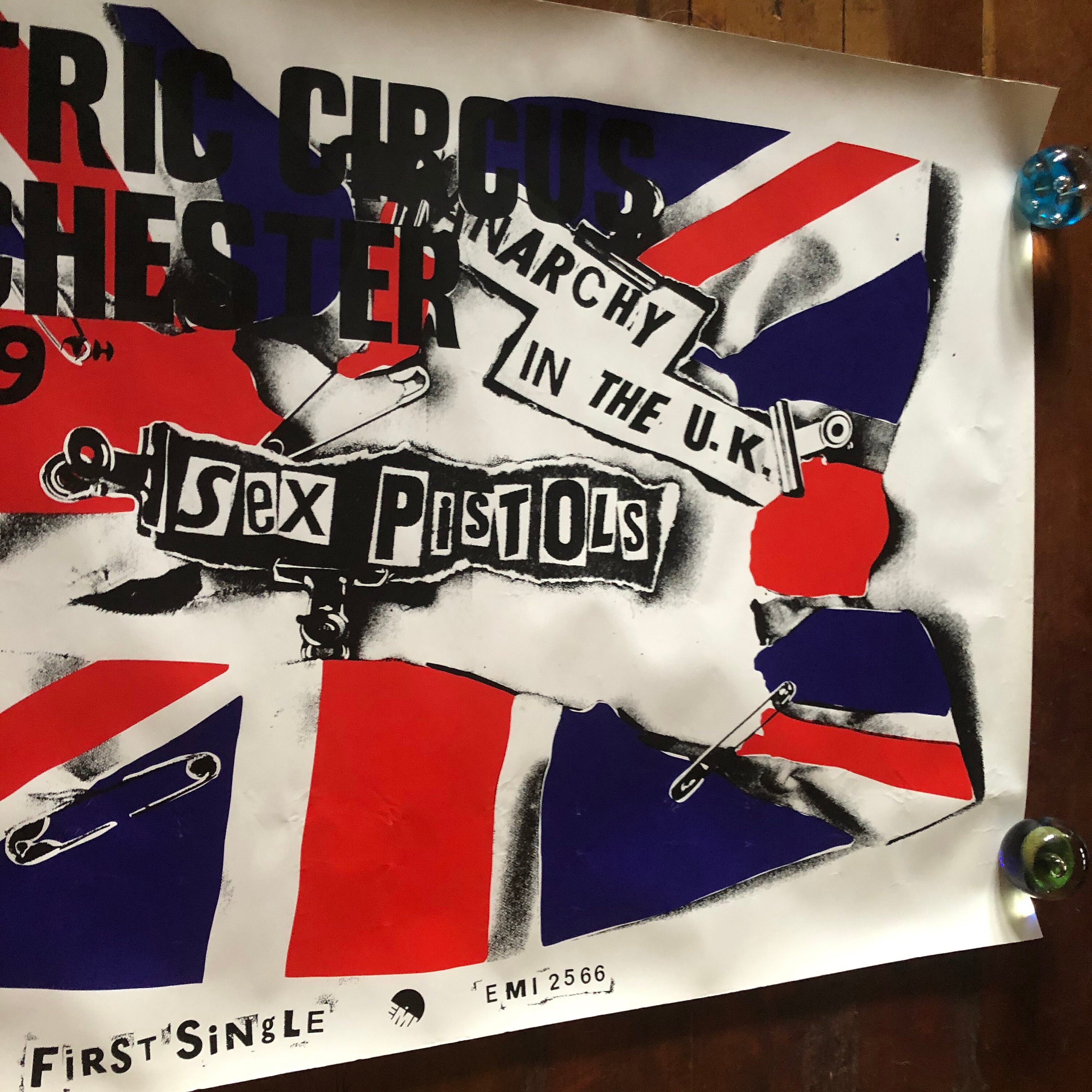 Jamie Reid Anarchy In The Uk 1976 Screen Print On