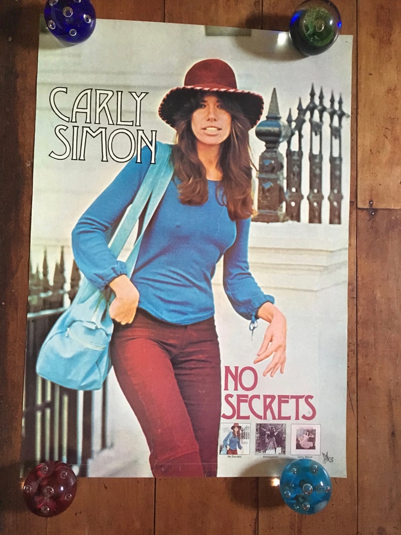 Carly Simon No Secrets 1971 Elektra Records UK | Etsy