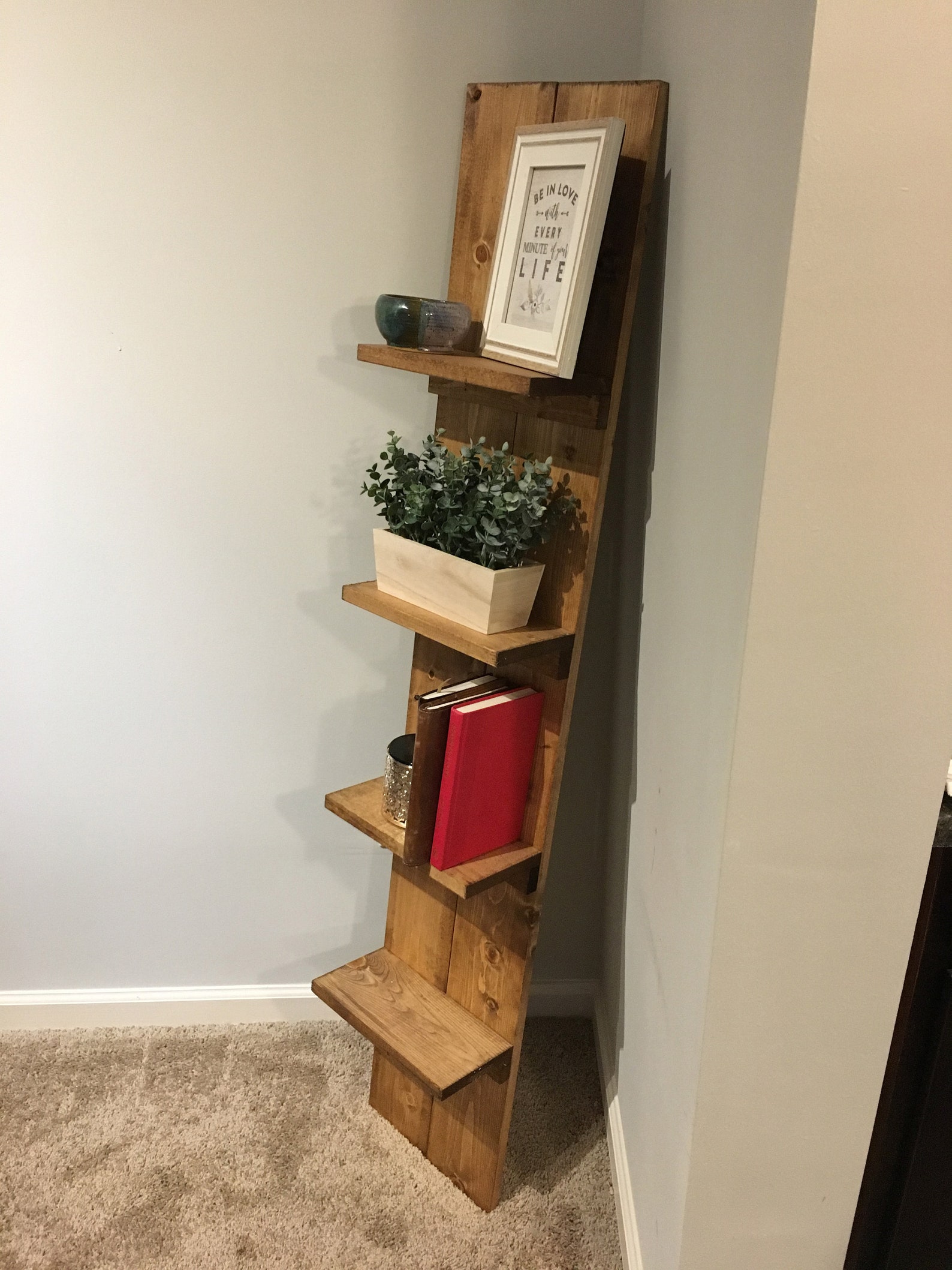 Barn Style Corner Shelf - Etsy
