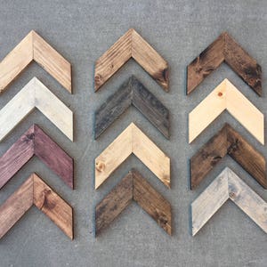 Wall Art 3 Piece Chevron, Rustic Unique Home Décor, Wooden , Wooden ...