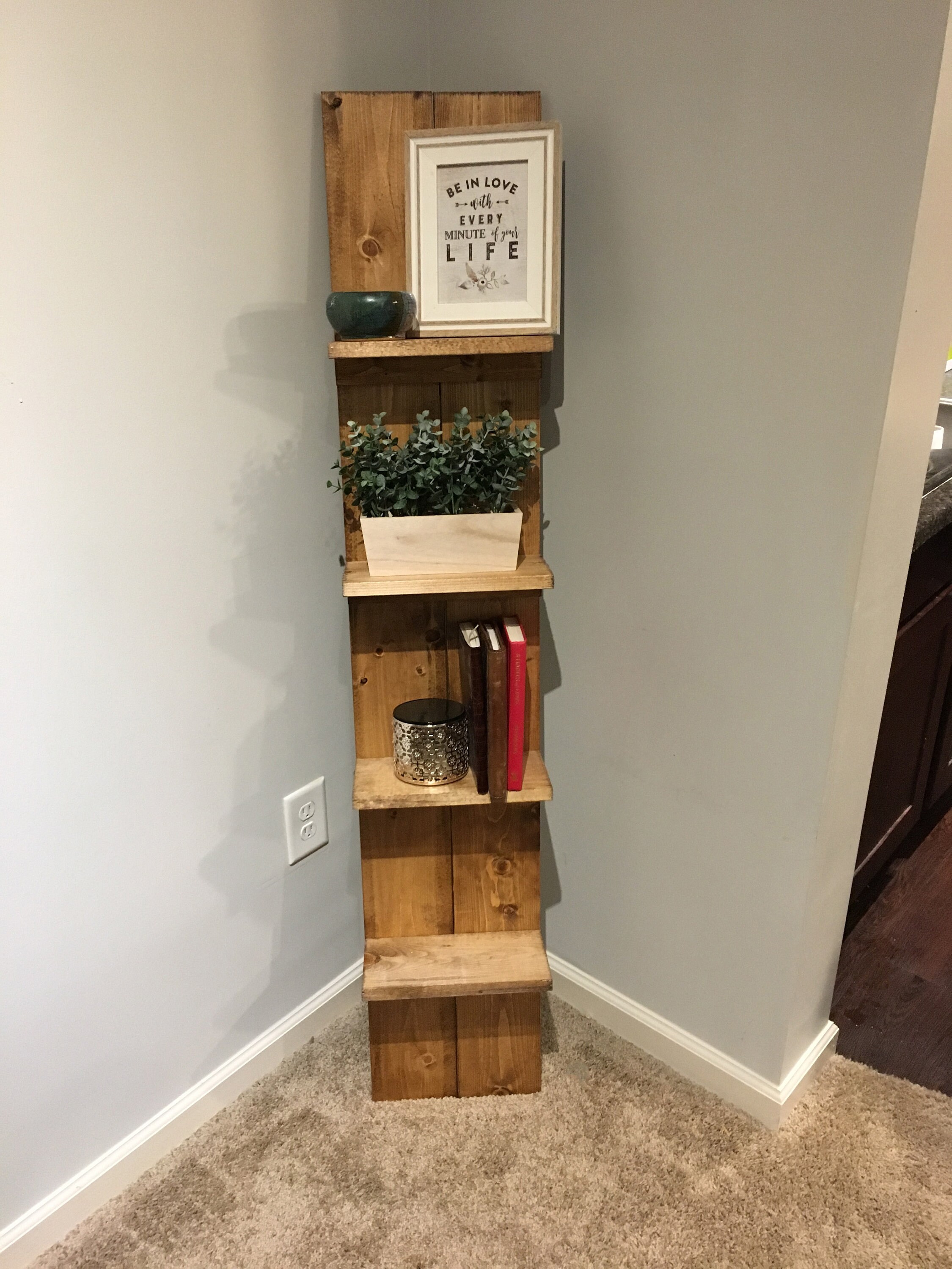 Barn Style Corner Shelf - Etsy