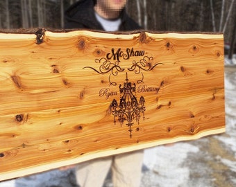 Live Edge Wedding Signs | Etsy