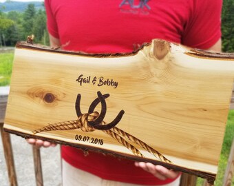 Live Edge Wedding Signs | Etsy