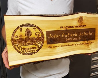 Live Edge Plaque | Etsy