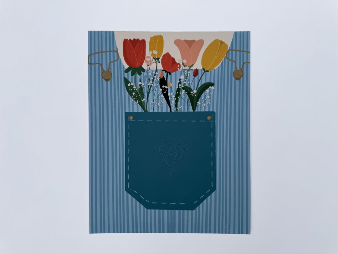 Tulip Floral 8x10 Art Print, Pocketful of Sunshine, Spring Decor ...