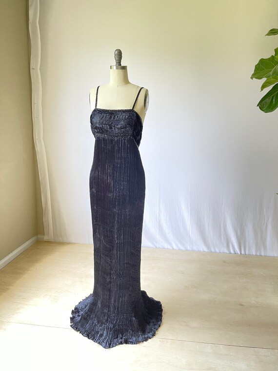 Rare Vintage Patricia Lester silk Fortuny style pleat… - Gem