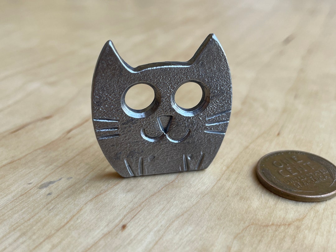Handmade Cat Fidget Toy - Forged From Steel - Etsy
