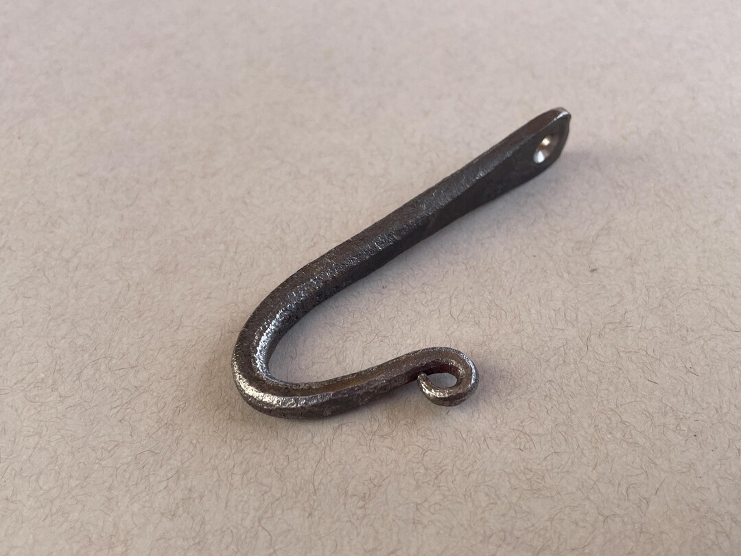 Hand Forged Hook - Medium Duty - Rustic Blacksmith Creation - Etsy