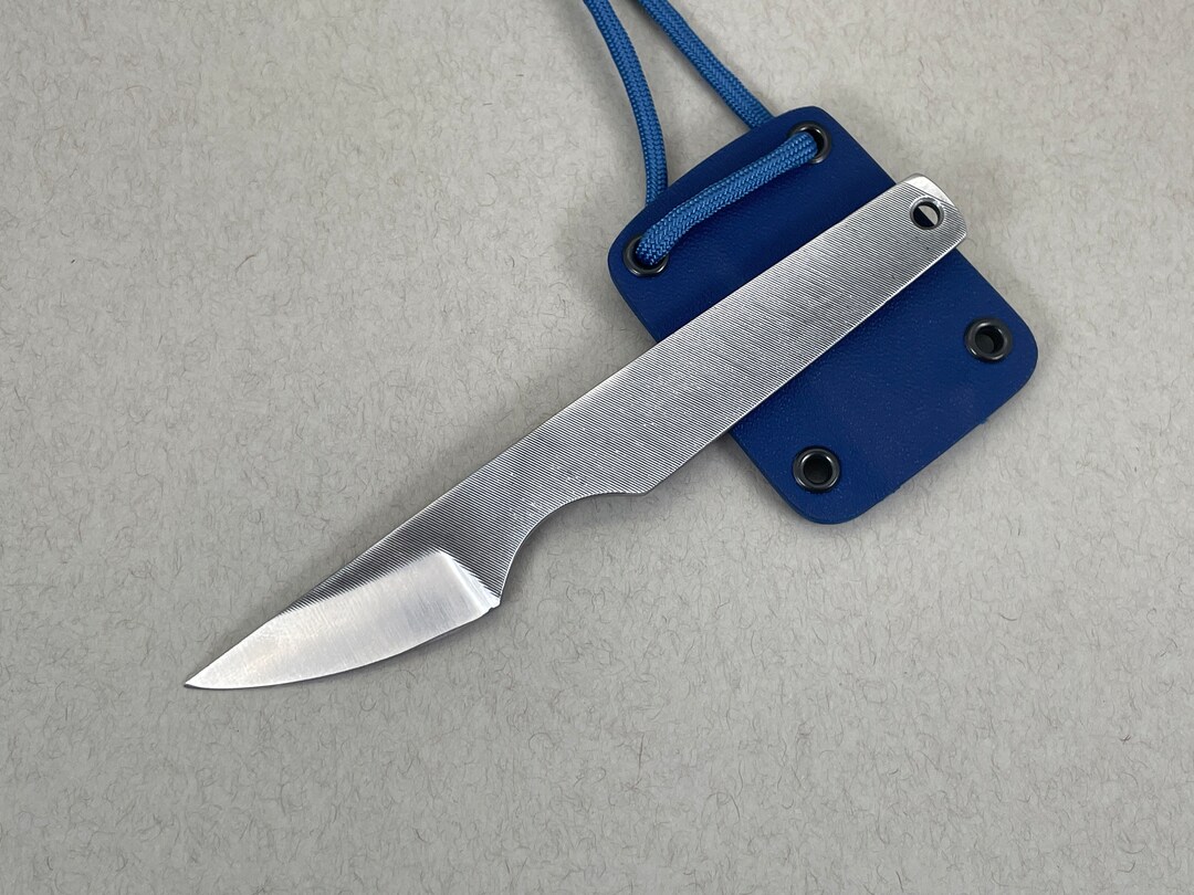 Hand Made EDC Neck Knife - File Knife With Kydex Sheath - Kwaiken Blade ...
