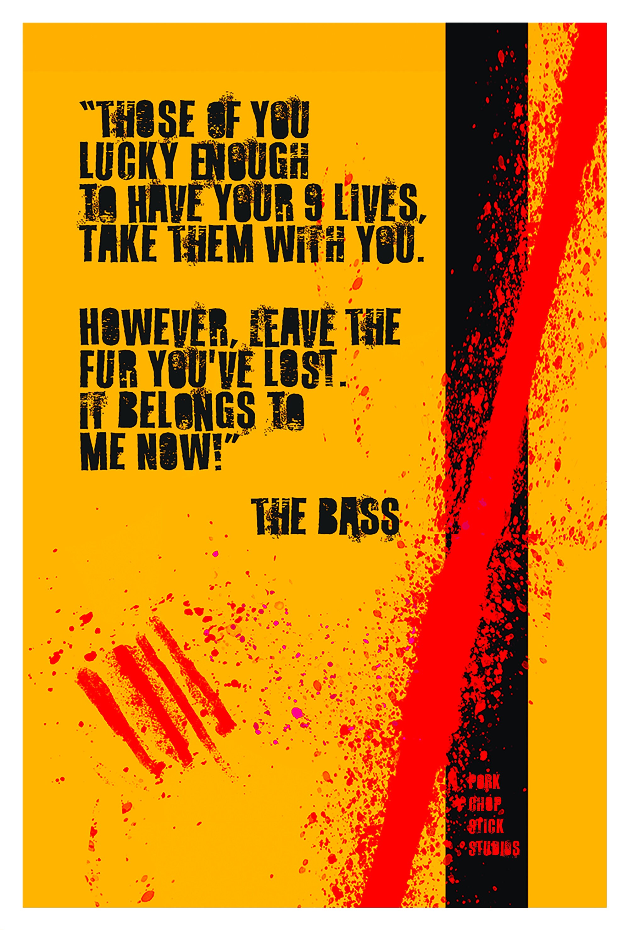 Kill Bill Bassy Notebook and Pen — SHIP SHAPE SHOPporkchopstick studios