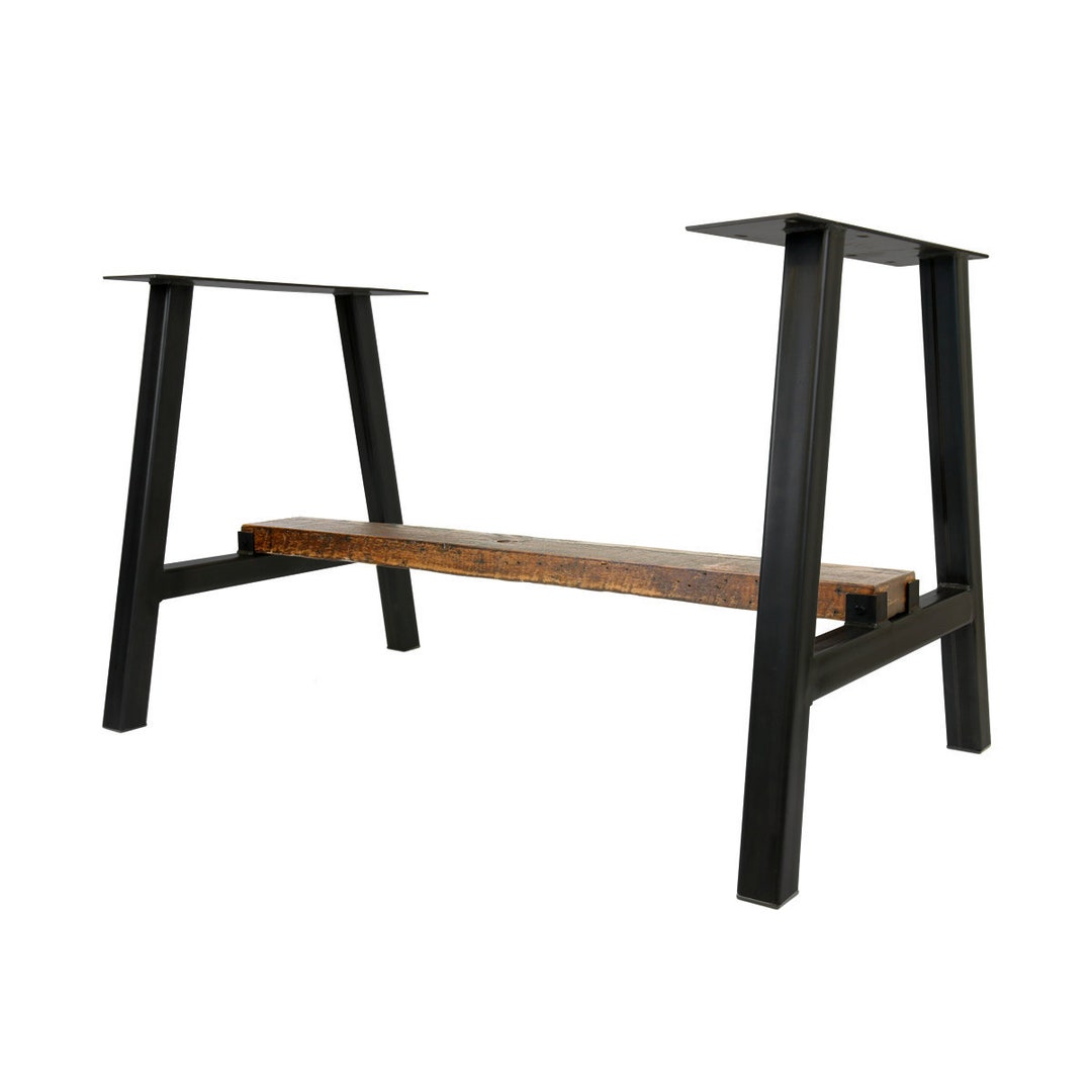 The 'timberline' Metal Table Base: MATTE BLACK, Dining and Bar Table ...