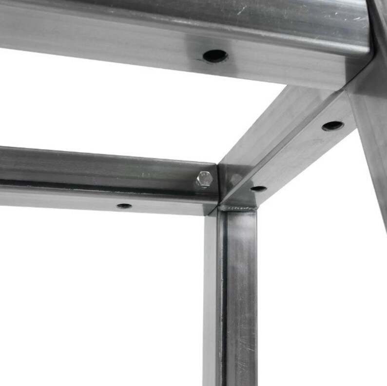 The 'cascade' Full Frame Metal Table Base: MATTE BLACK, Steel Table ...