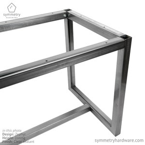 The 'zephyr' Full Frame Metal Table Base: MATTE BLACK, Bar or Dining ...