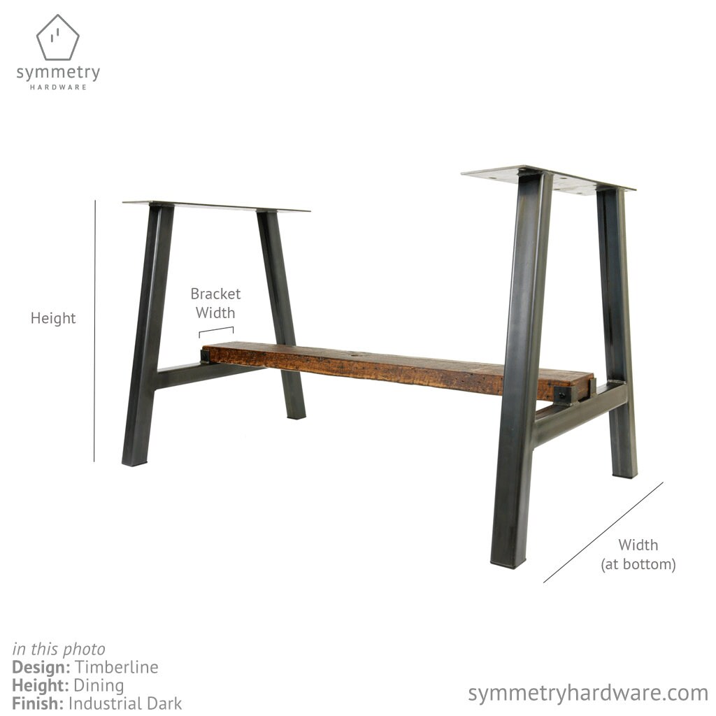 The 'timberline' Custom Metal Table Base Dining - Etsy UK