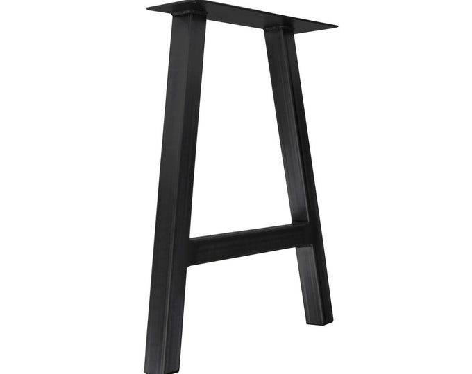 The 'a-frame' Metal Table Leg: MATTE BLACK, Dining, Bar or Coffee Steel ...