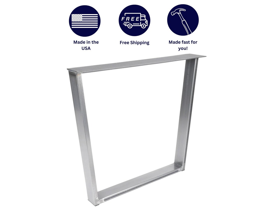 The 'metro' Metal Table Leg: MATTE BLACK, Dining Coffee or Bar Table ...