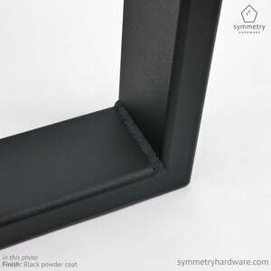 The 'metro' Metal Table Leg: MATTE BLACK, Dining Coffee or Bar Table ...