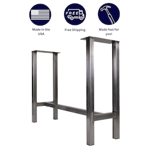 The 'chassis' Custom Metal Table Base Steel Console - Etsy Canada