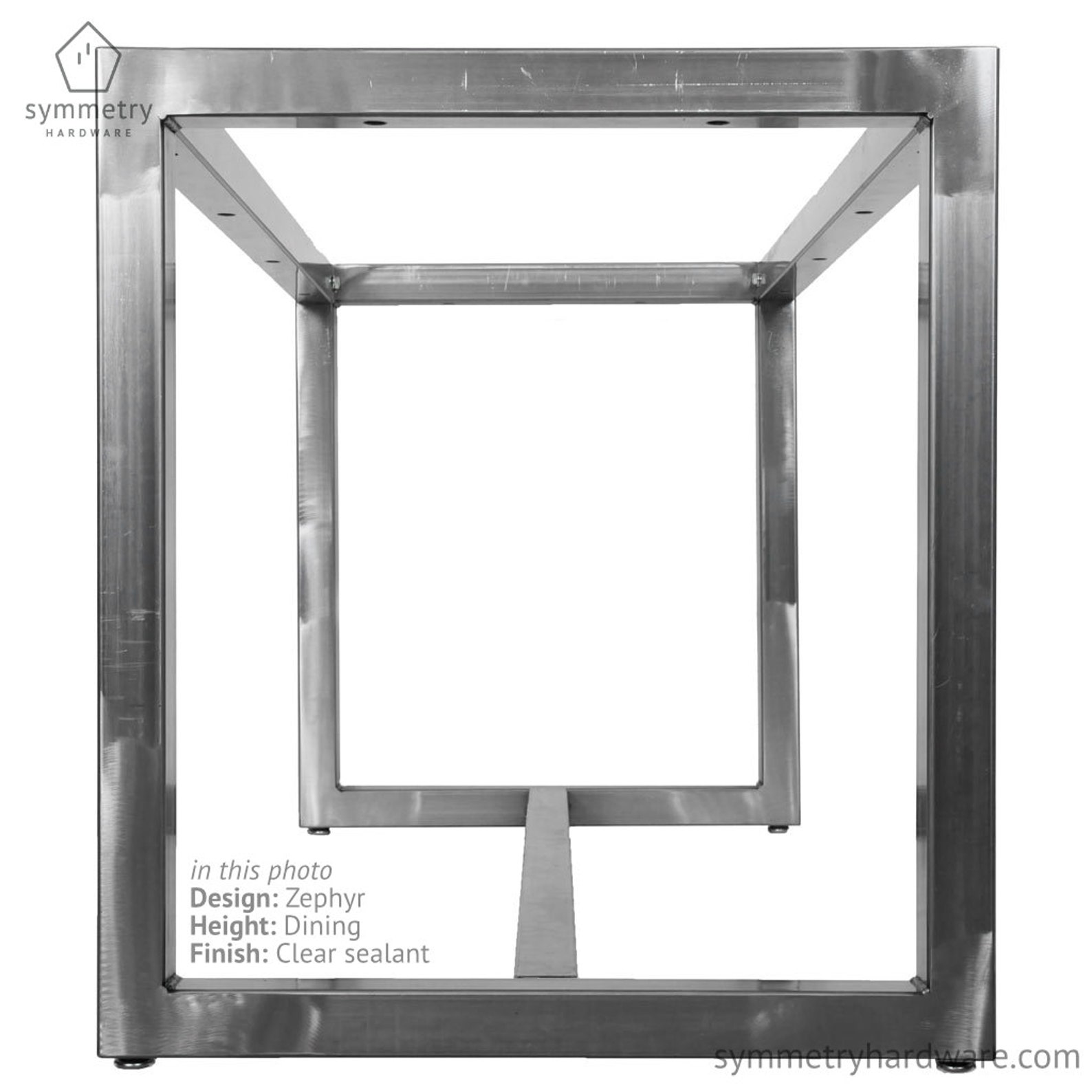 The 'zephyr' Full Frame Metal Table Base: MATTE BLACK, Bar or Dining ...