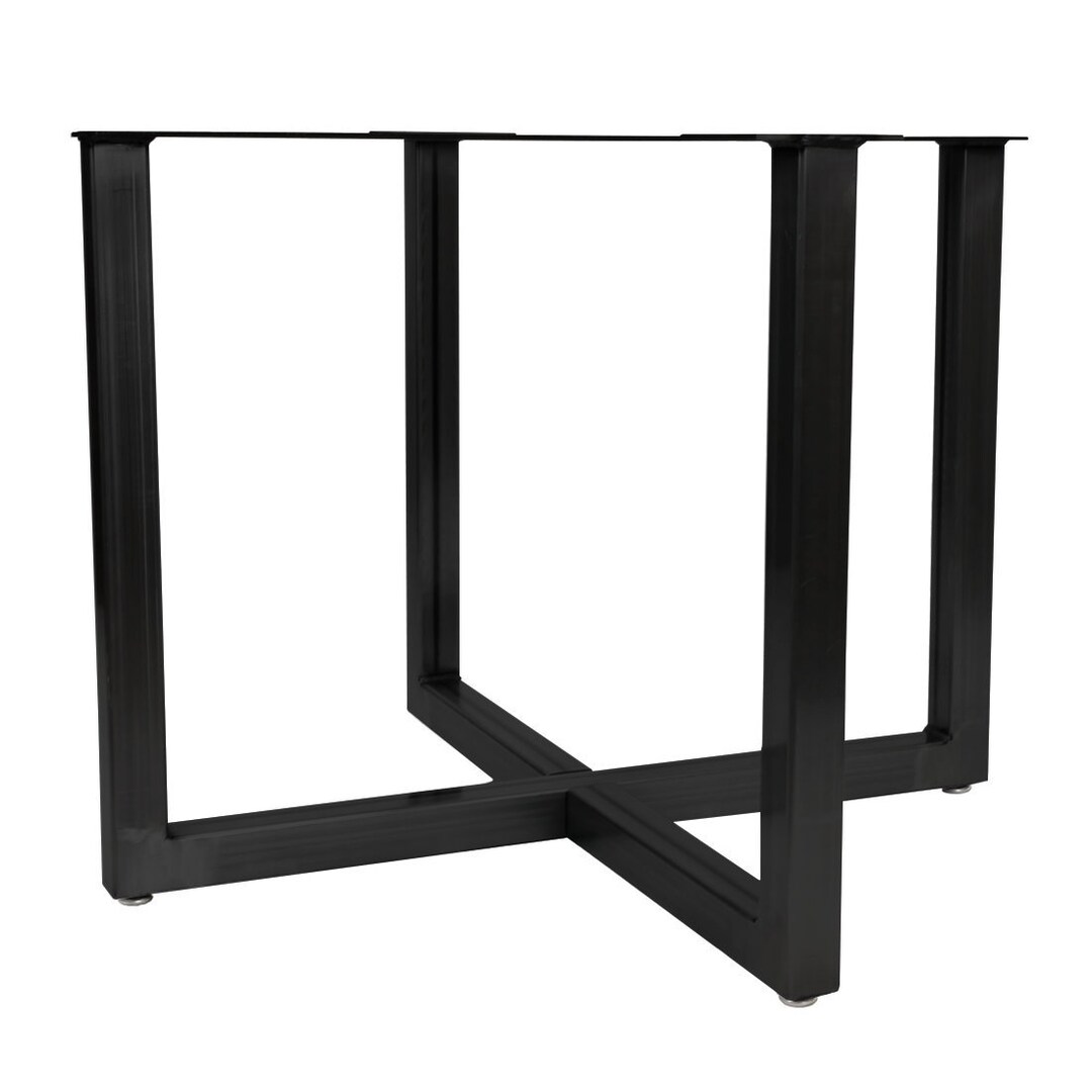 The 'quad' Full Frame Metal Table Base: MATTE BLACK, DIY Steel Dining ...