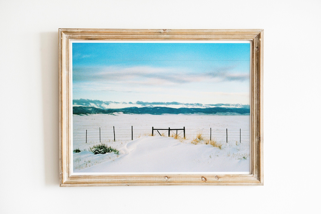 Bitterroot Valley Snow, Montana Landscape Photo, Bitterroot Valley ...
