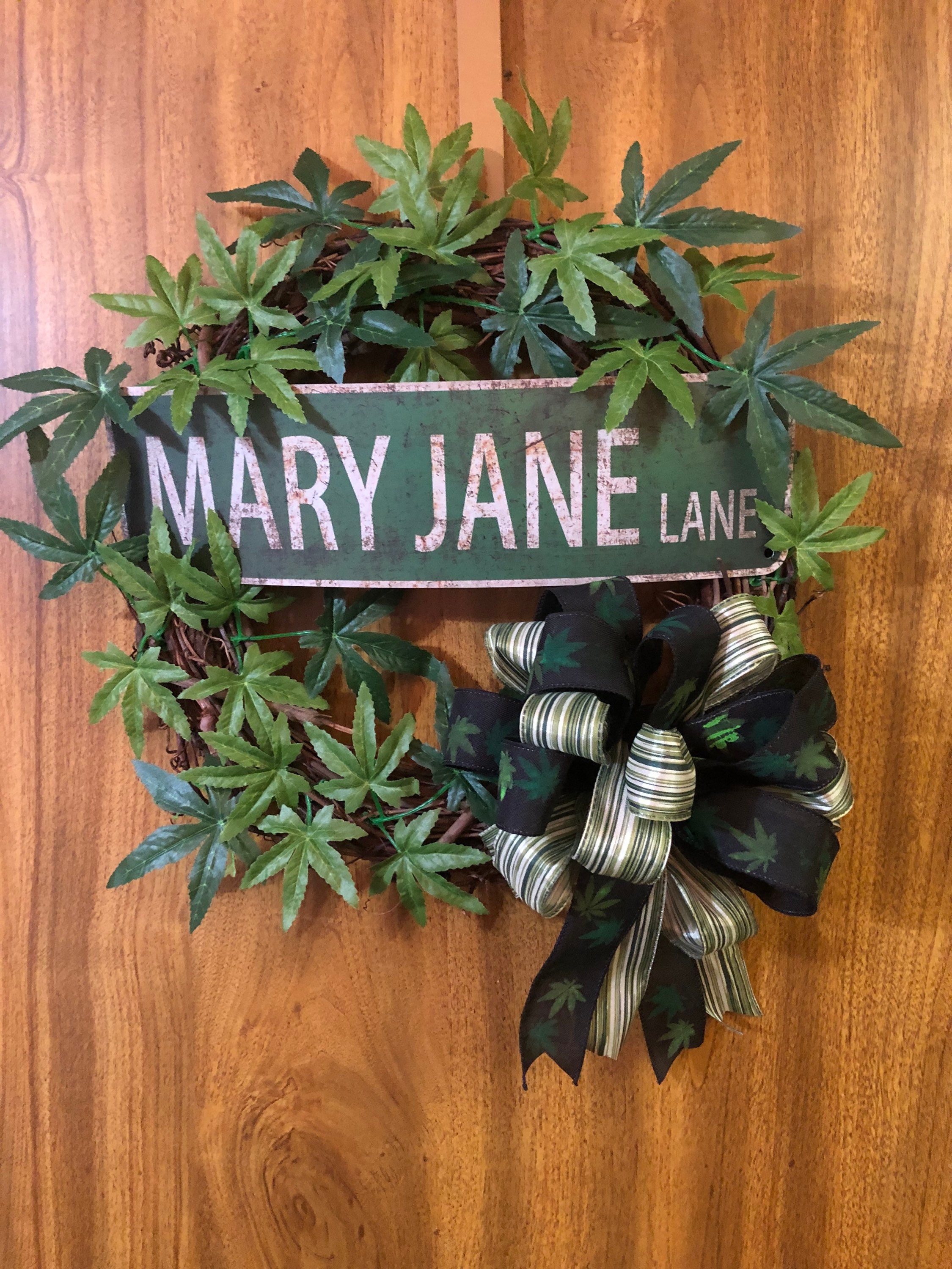 Weed Marijuana Cannabis Mary Jane Lane Wreath - Etsy