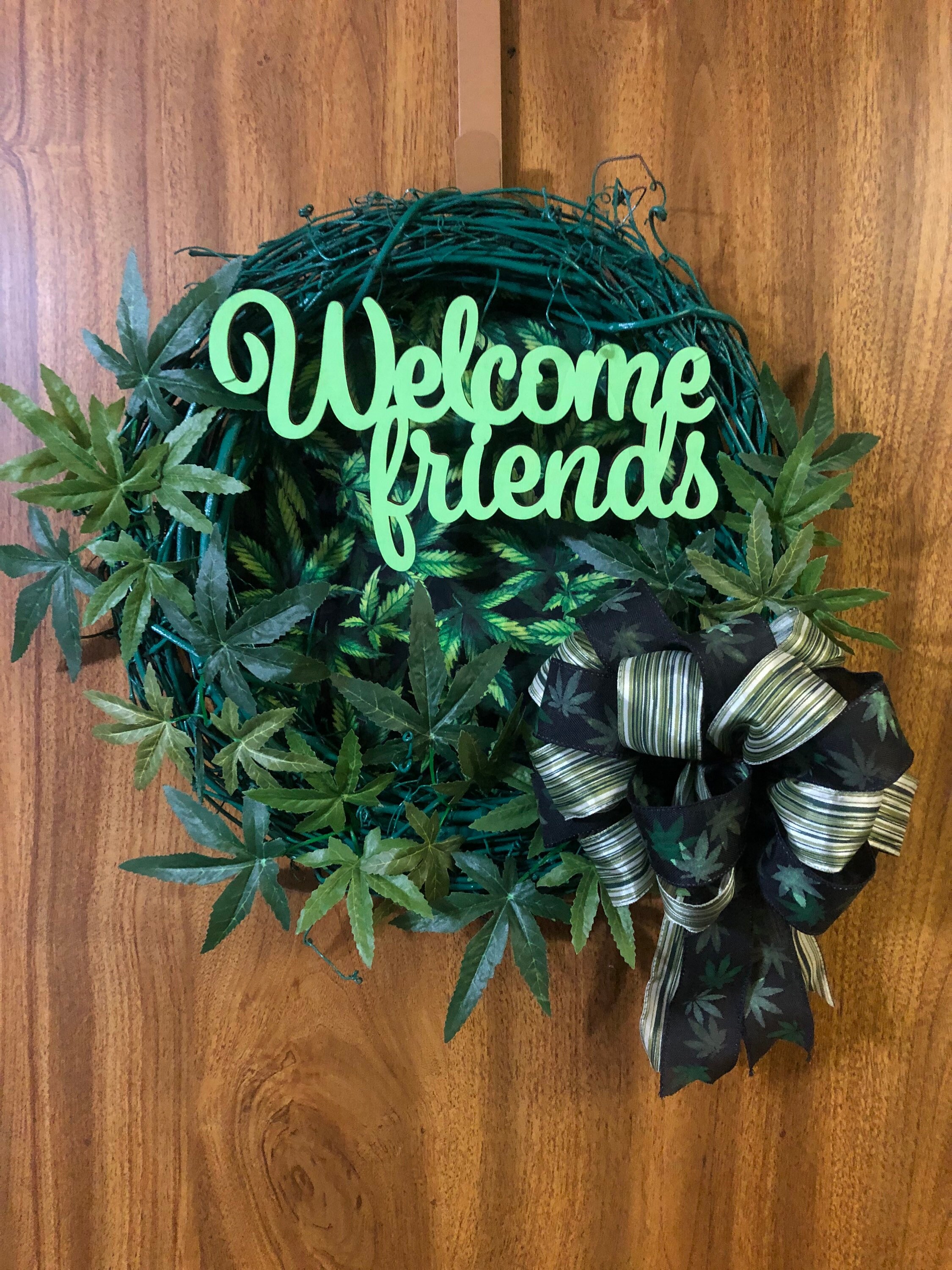 Weed Marijuana Cannabis Welcome Friends - Etsy