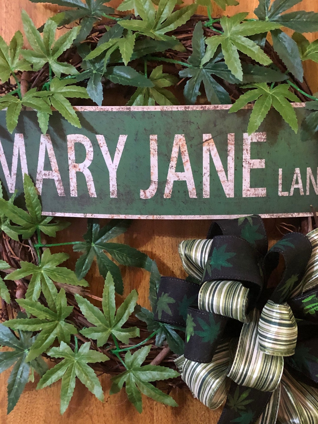 Weed Marijuana Cannabis Mary Jane Lane Wreath - Etsy